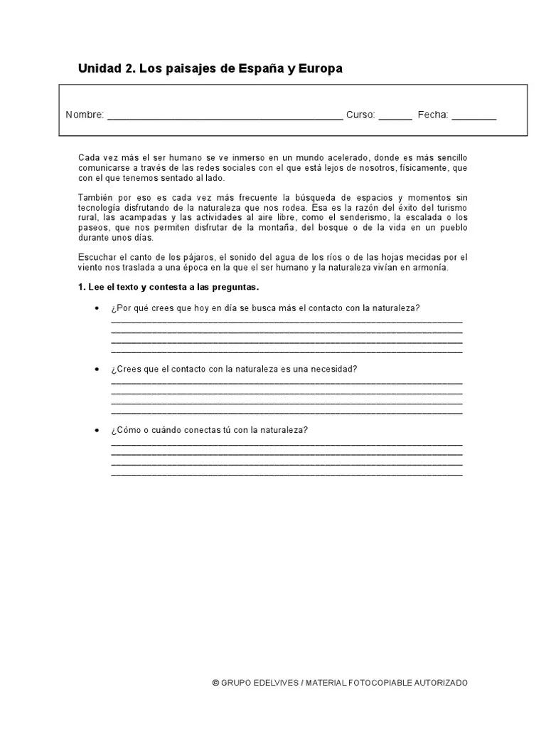 Material Fotocopiable Del área De Ciencias Naturales 6º Primaria ...